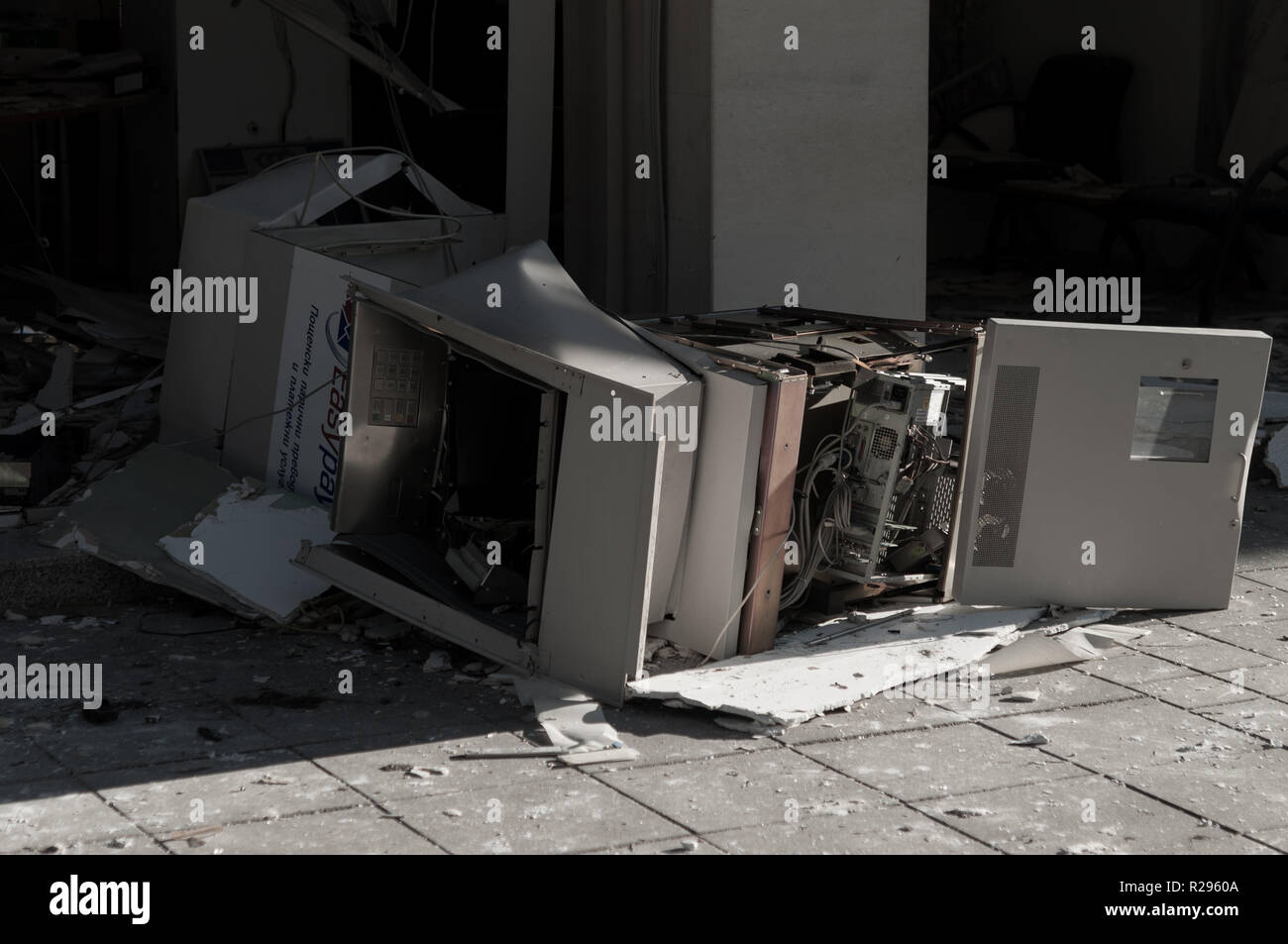 Vandalized atm machine High Resolution Stock Photography and Images - Alamy