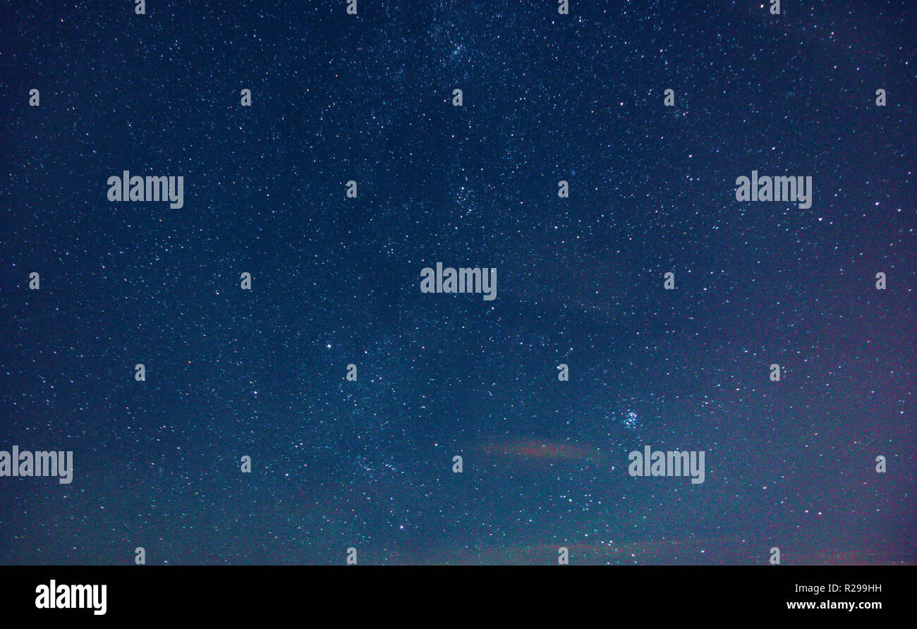Night photo with stars long exposure Stock Photo - Alamy