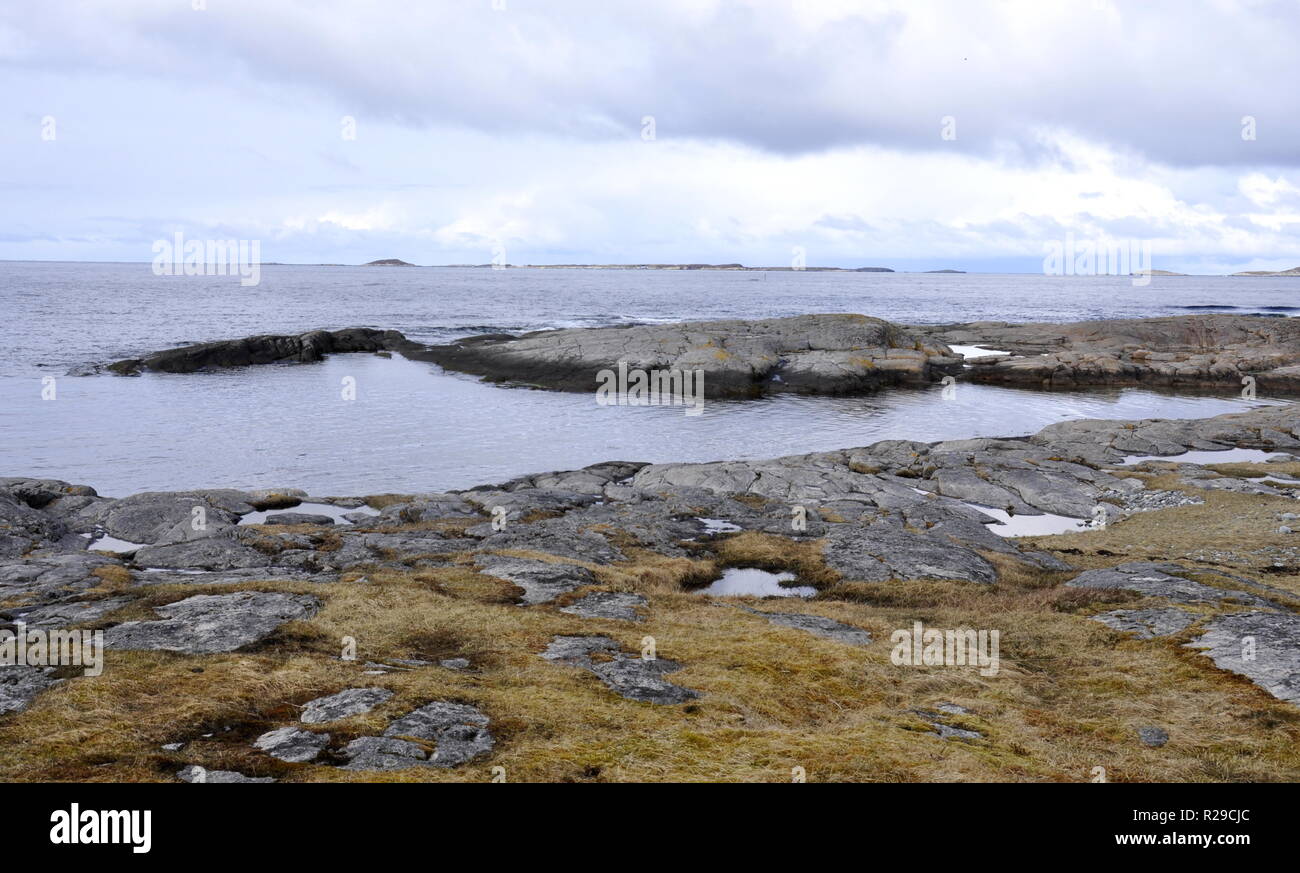 Winter coast landscape in Norway Stock Photo - Alamy