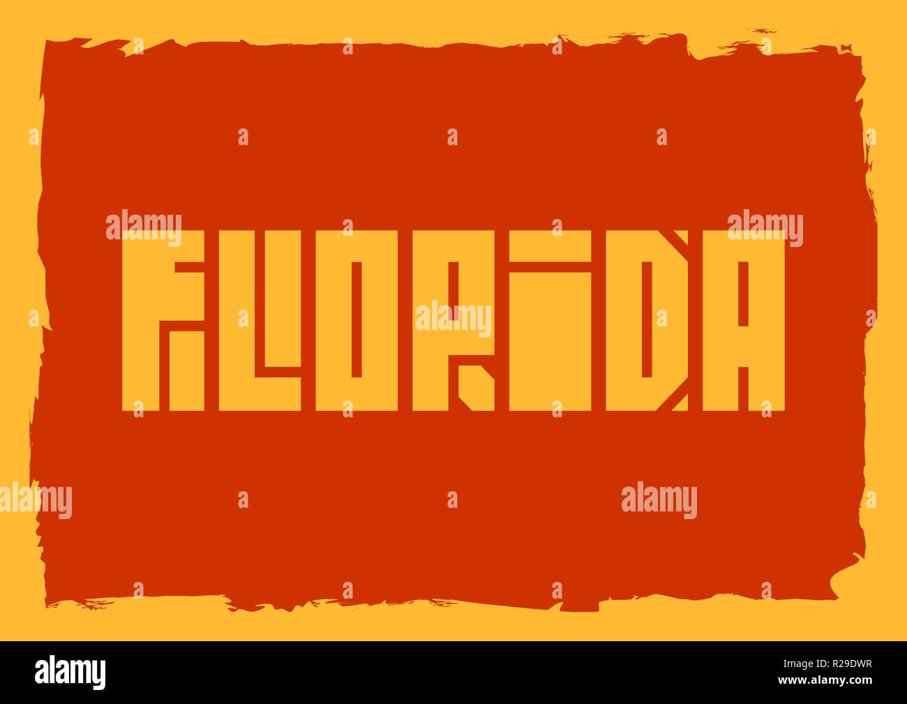 Florida state name Stock Vector Image & Art - Alamy