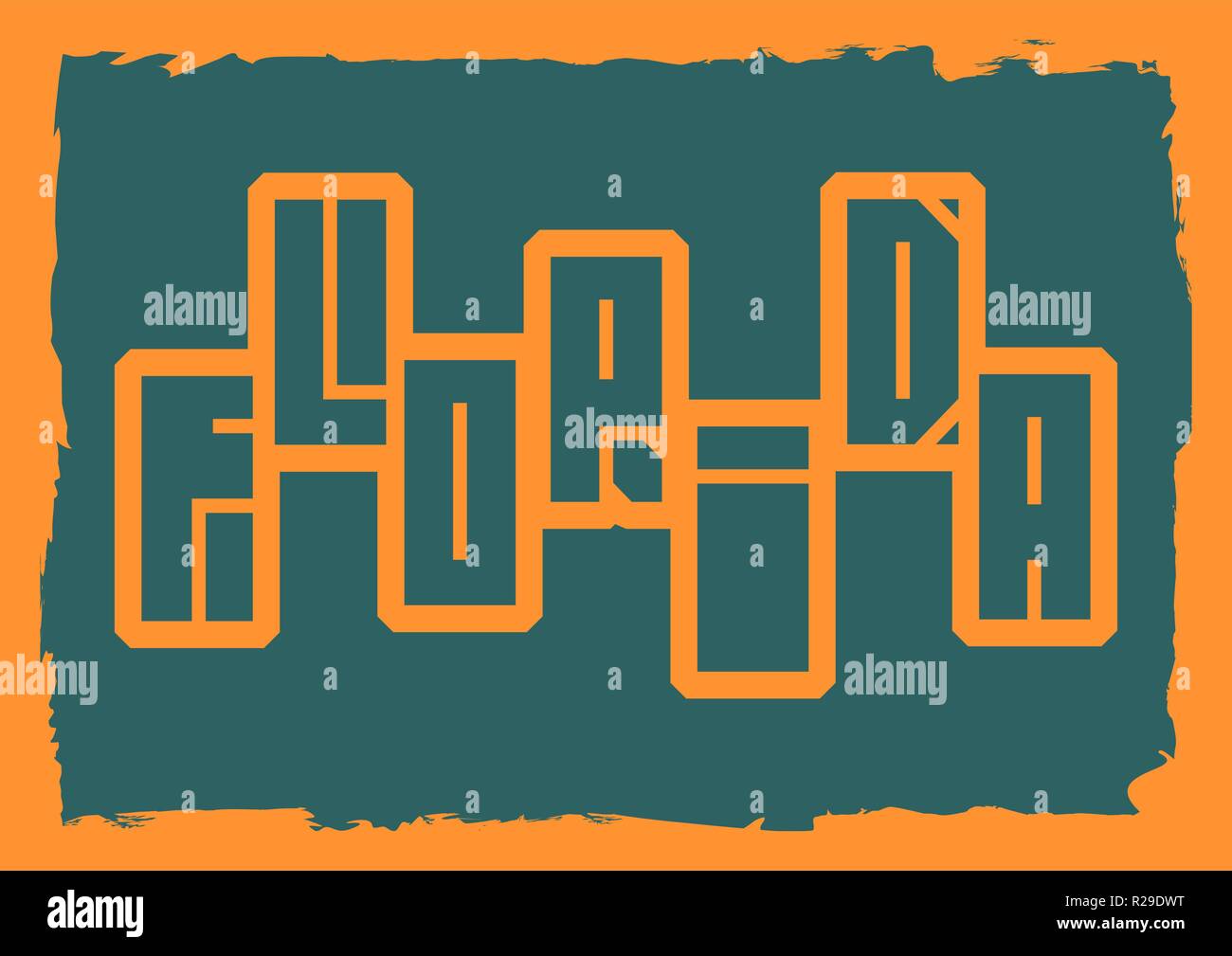 Florida state name Stock Vector Image & Art - Alamy