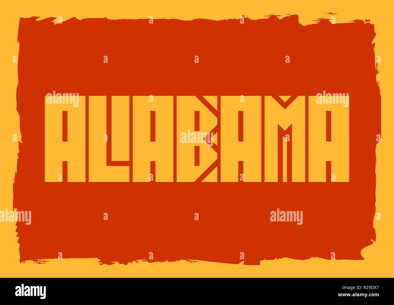 Alabama state name Stock Vector Image & Art - Alamy