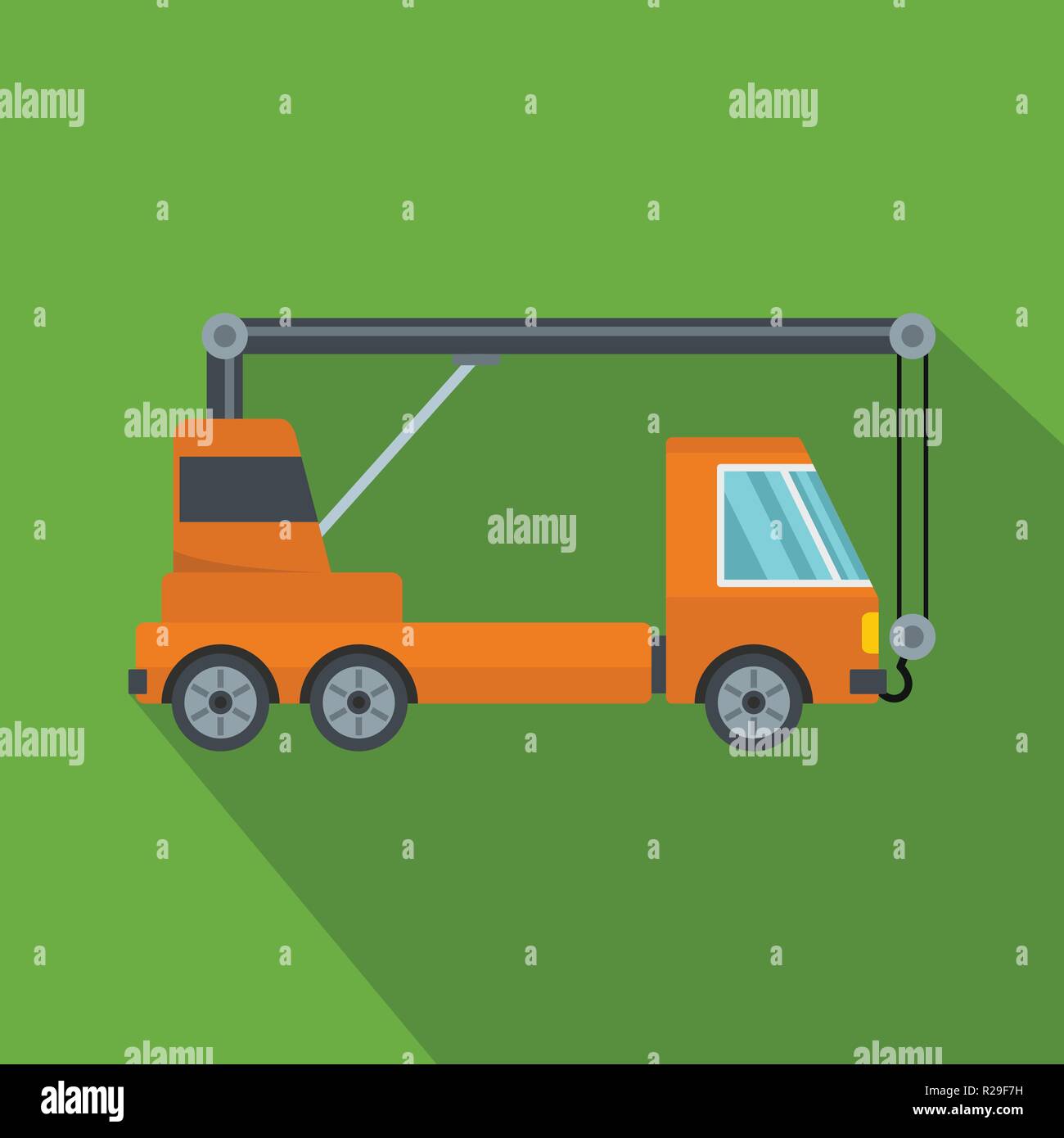Car crane icon. Flat illustration of car crane vector icon for web ...