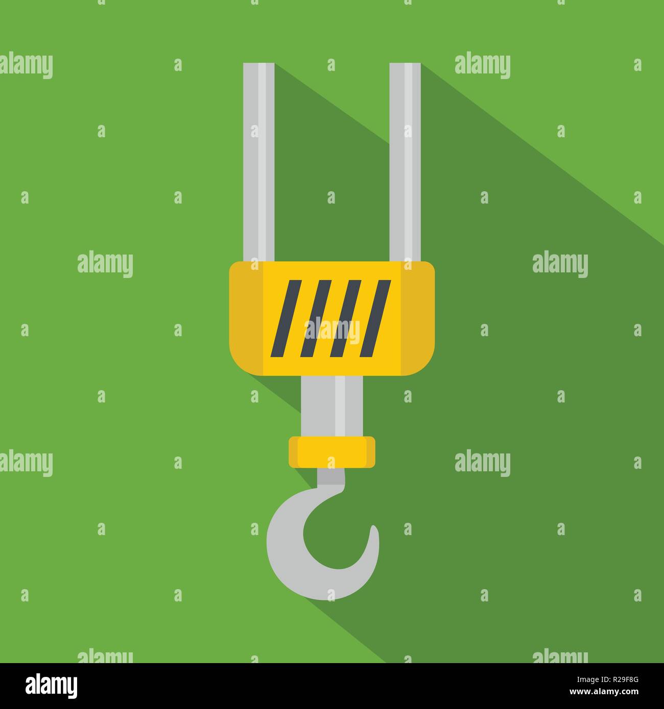 Metal hook icon. Flat illustration of metal hook vector icon for web ...