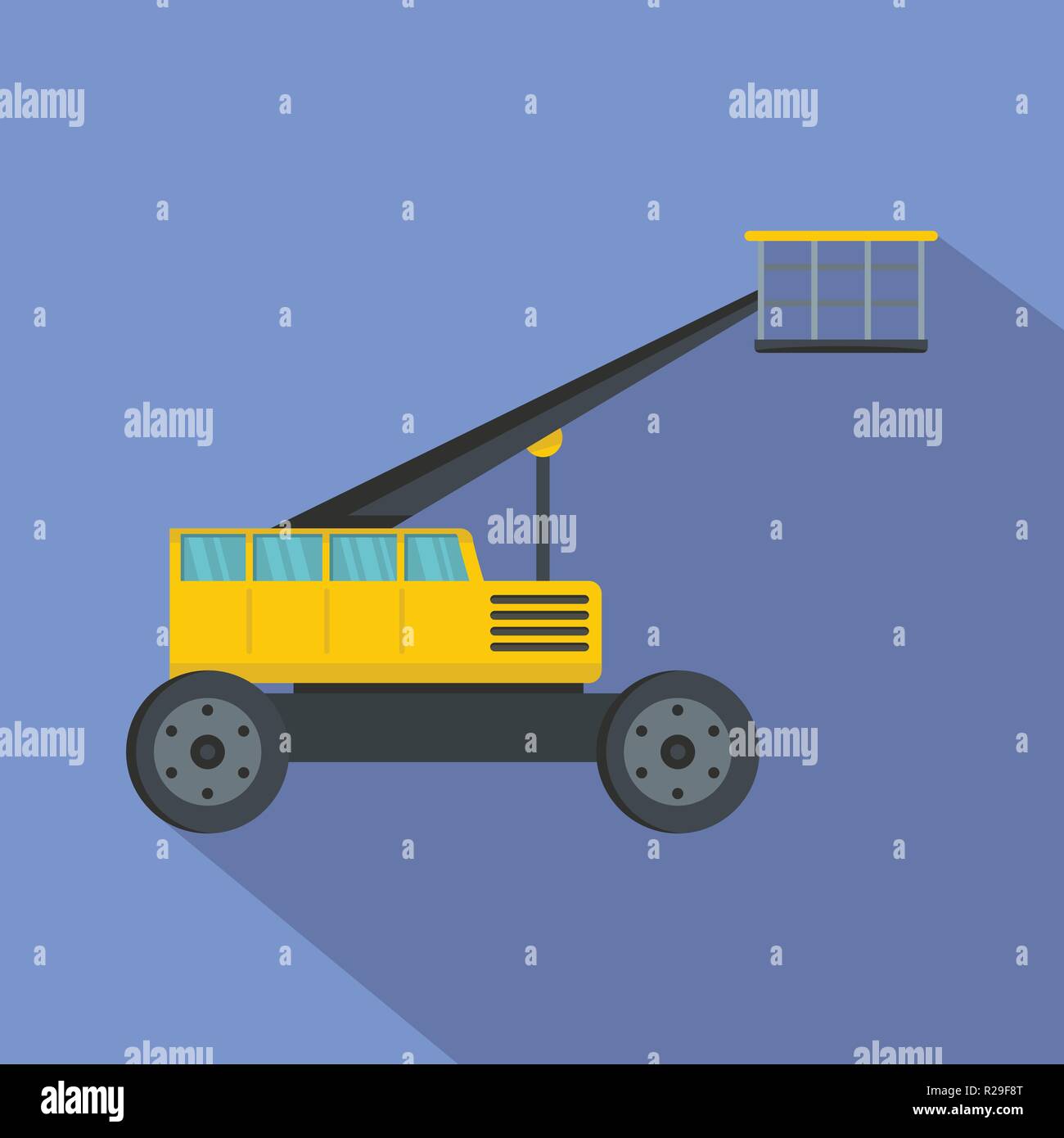 Working platform icon. Flat illustration of working platform vector ...