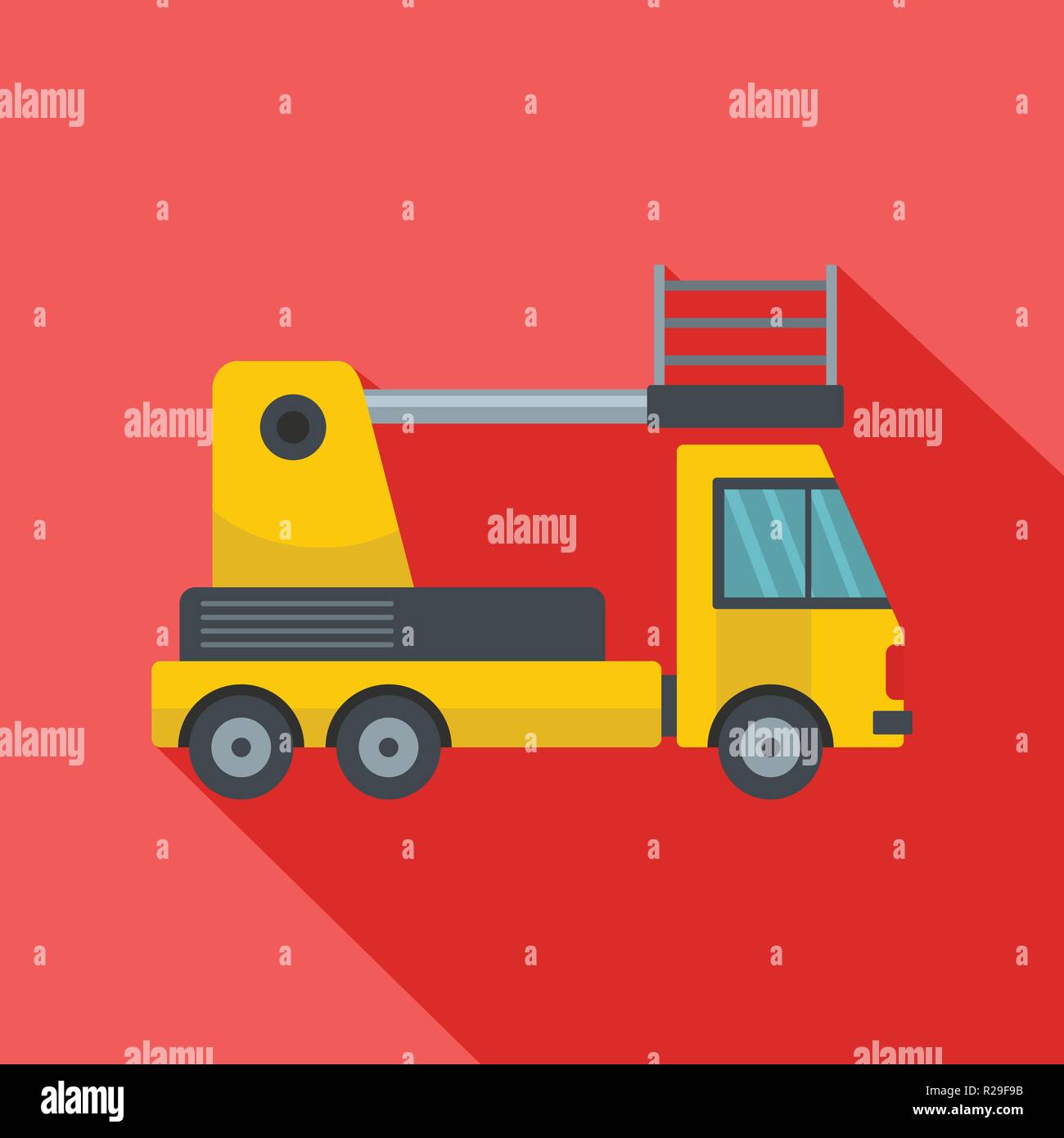 Lorry platform icon. Flat illustration of lorry platform vector icon ...