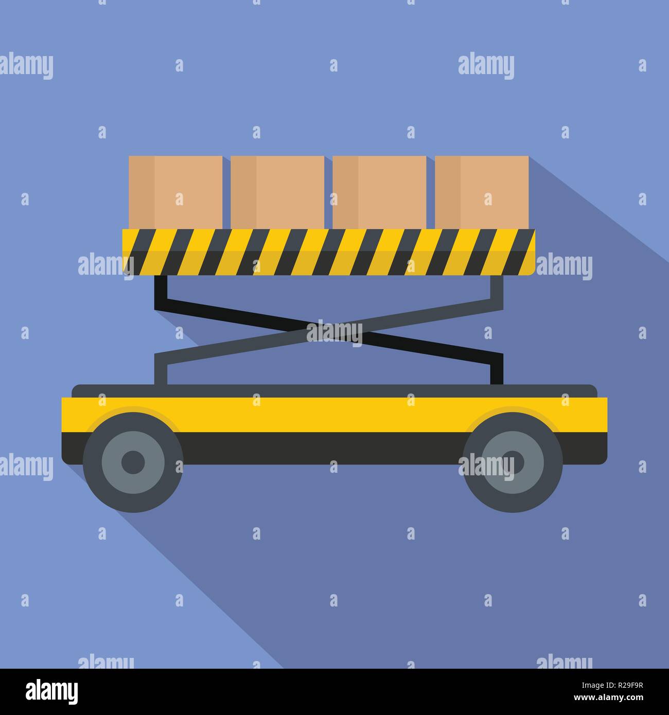 Loader platform icon. Flat illustration of loader platform vector icon ...