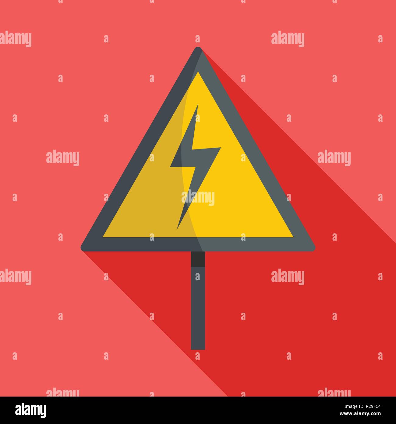 Voltage icon. Flat illustration of voltage vector icon for web Stock ...