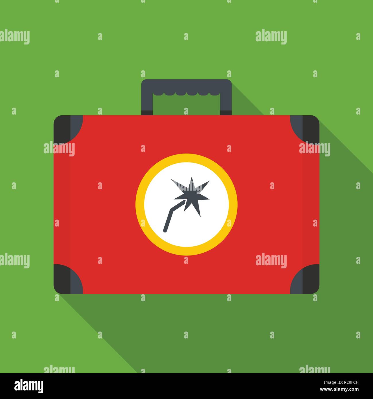 Electric toolbox icon. Flat illustration of electric toolbox vector ...