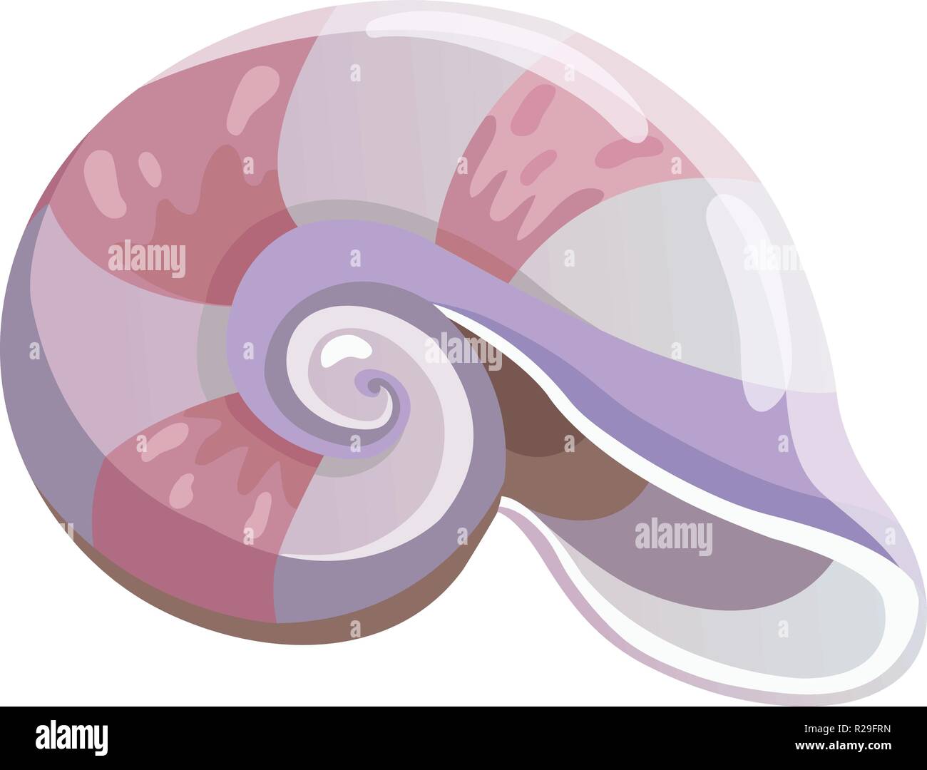 Sea shell icon. Cartoon illustration of sea shell vector icon for web ...
