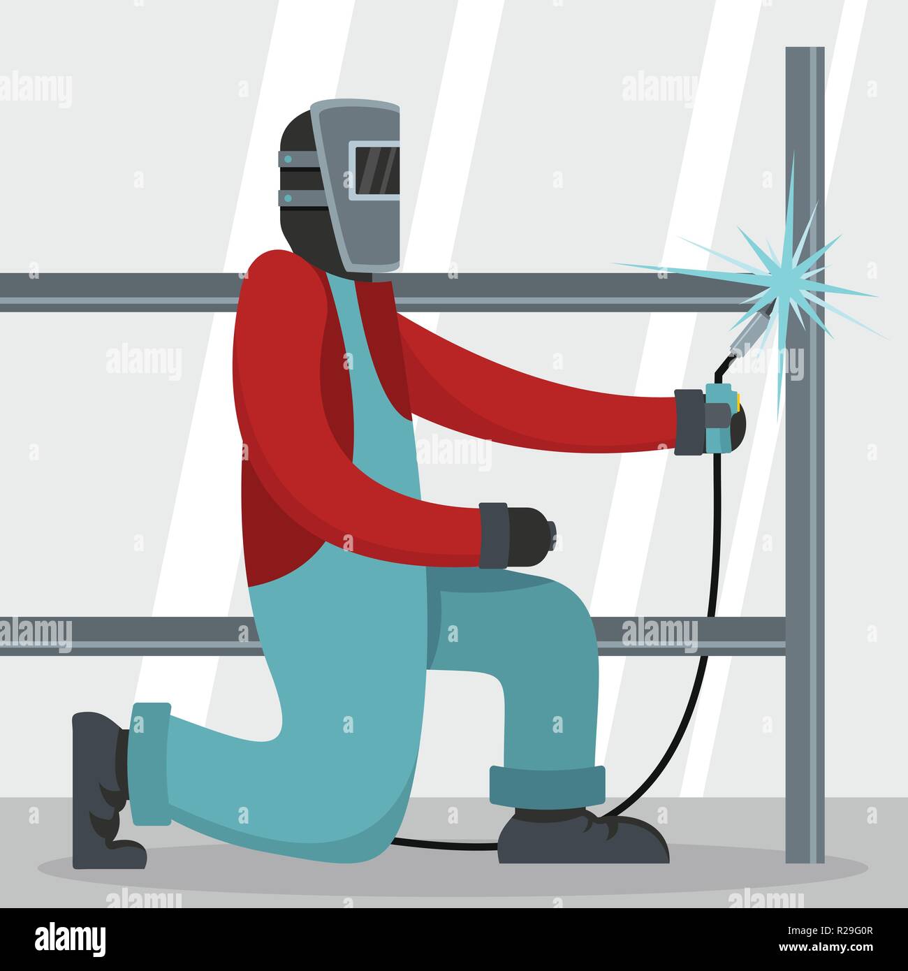 Welder pipe logo hi-res stock photography and images - Alamy