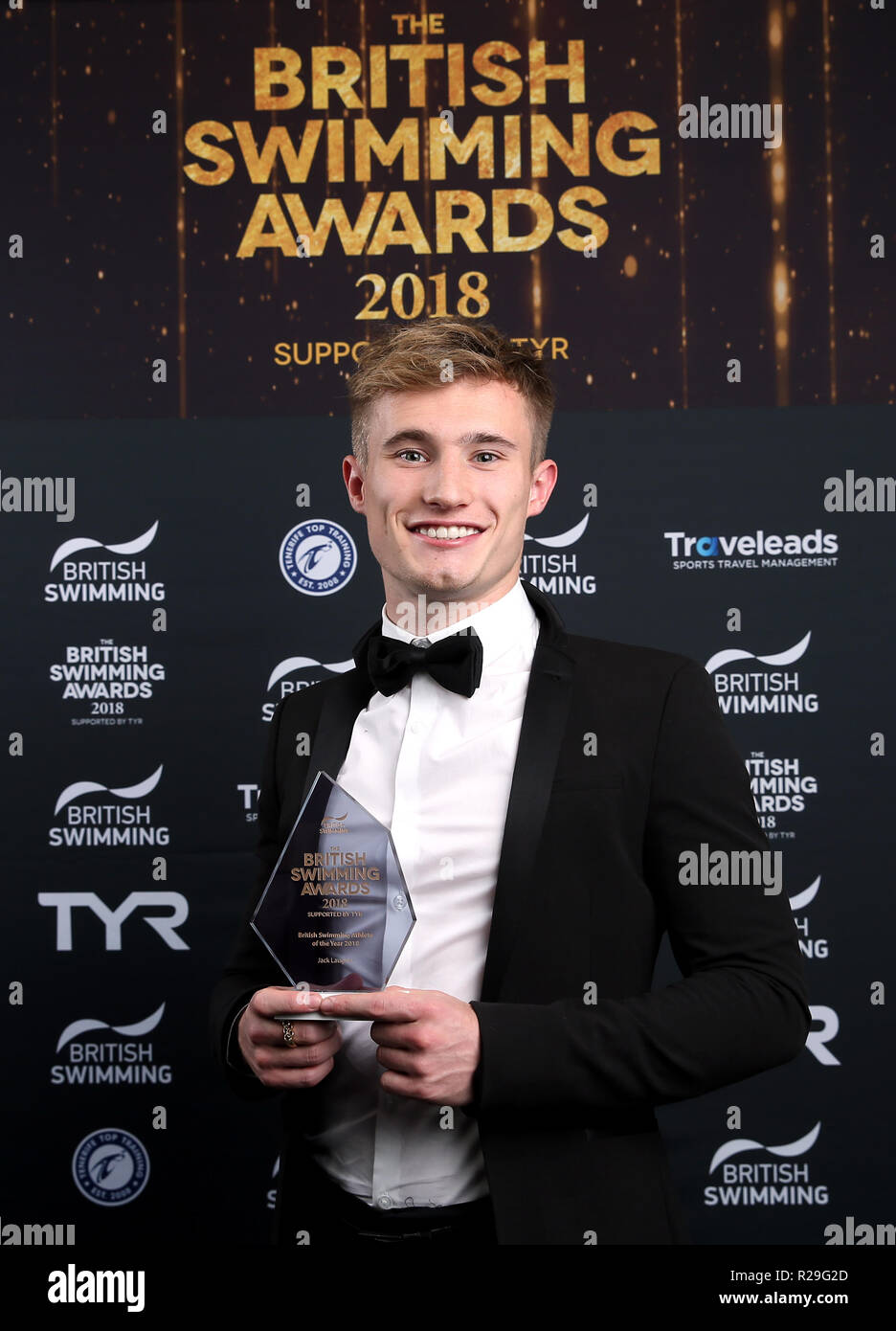 British Swimming athlete of the year winner Jack Laugher during the ...