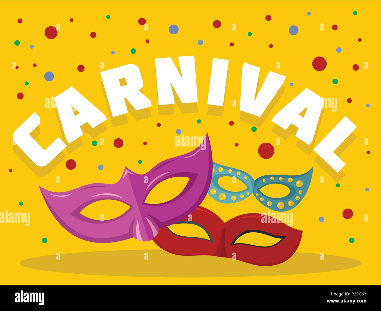 Carnival logo. Flat illustration of carnival vector logo for web Stock ...