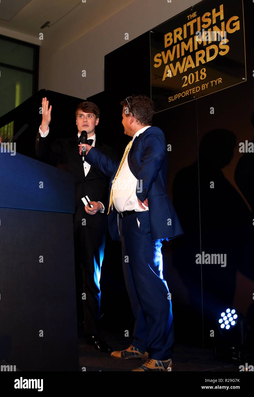 Para-Swimming athlete of the year winner Tom Hamer during the British ...