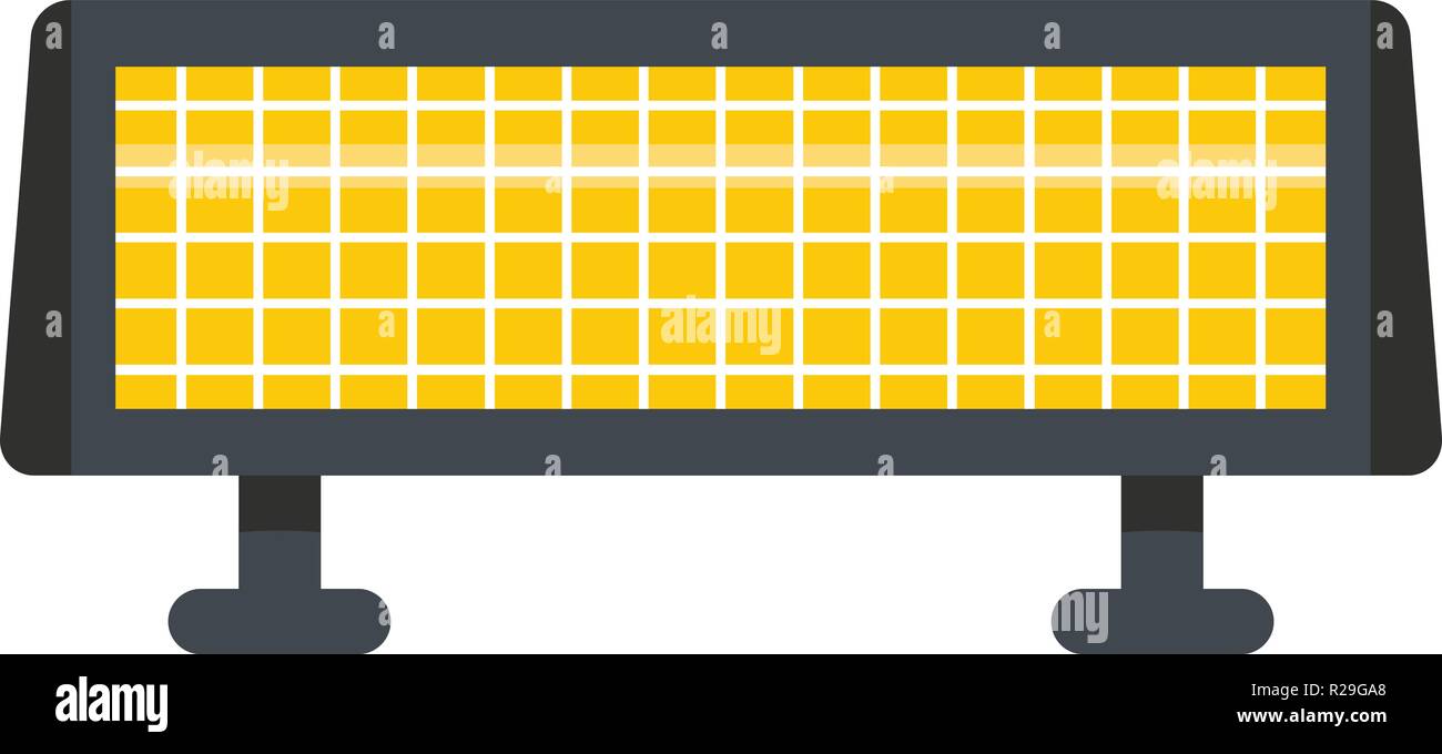 Panel heater icon. Flat illustration of panel heater vector icon for ...