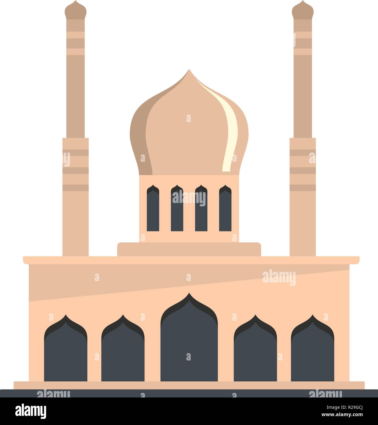 Mosque icon. Flat illustration of mosque vector icon for web Stock ...