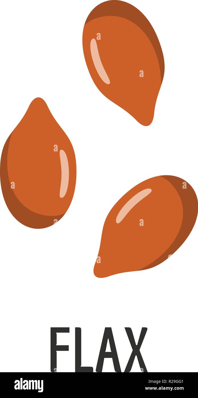 Flax icon. Flat illustration of flax vector icon for web Stock Vector ...