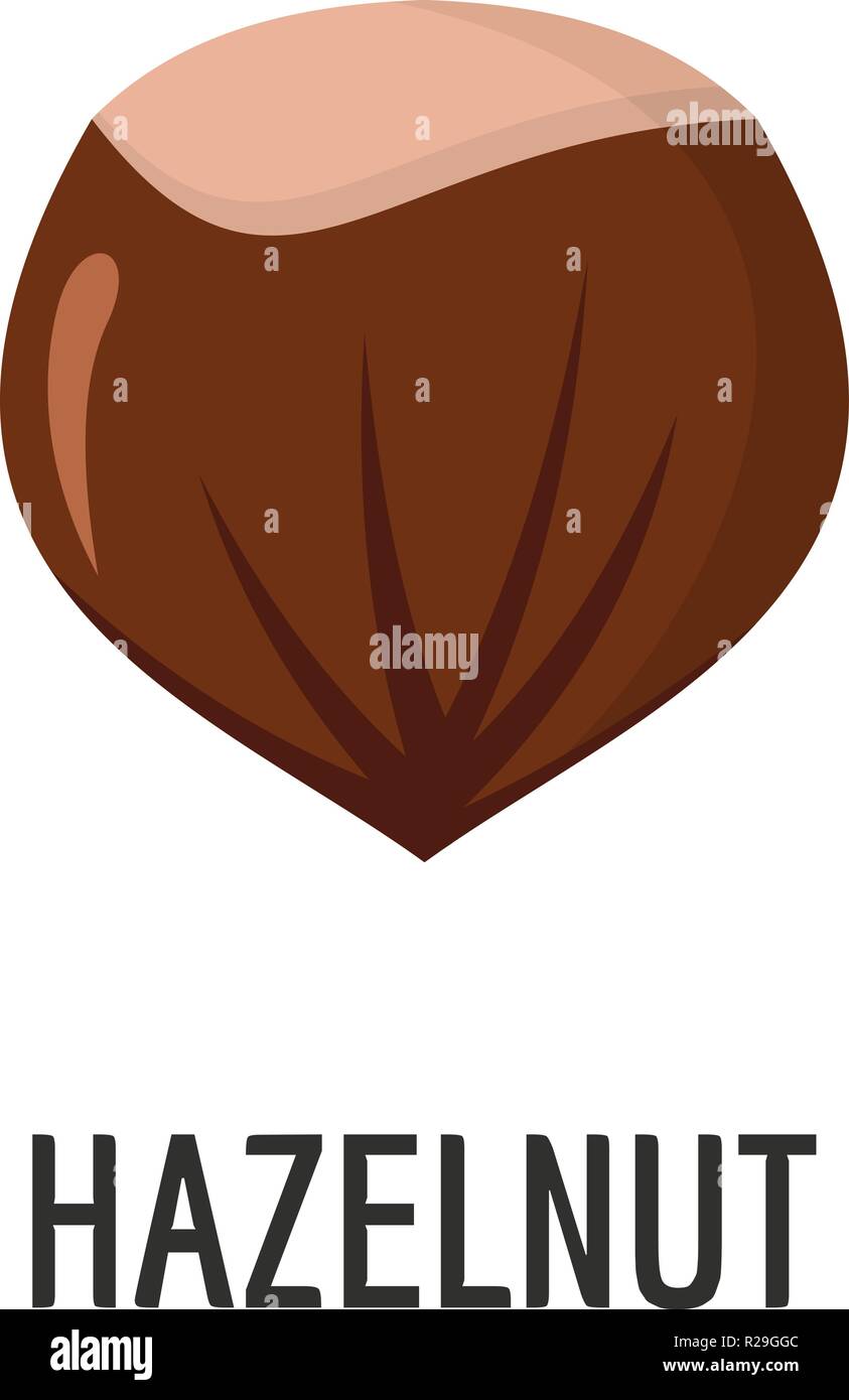 Hazelnut icon. Flat illustration of hazelnut vector icon for web Stock Vector Image & Art - Alamy