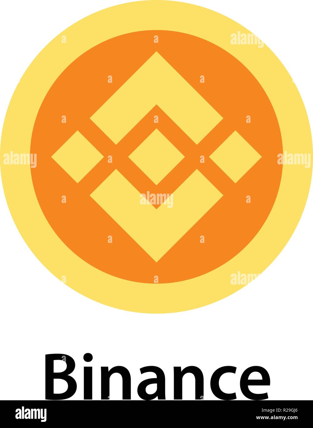 Binance icon. Flat illustration of binance vector icon for web Stock ...
