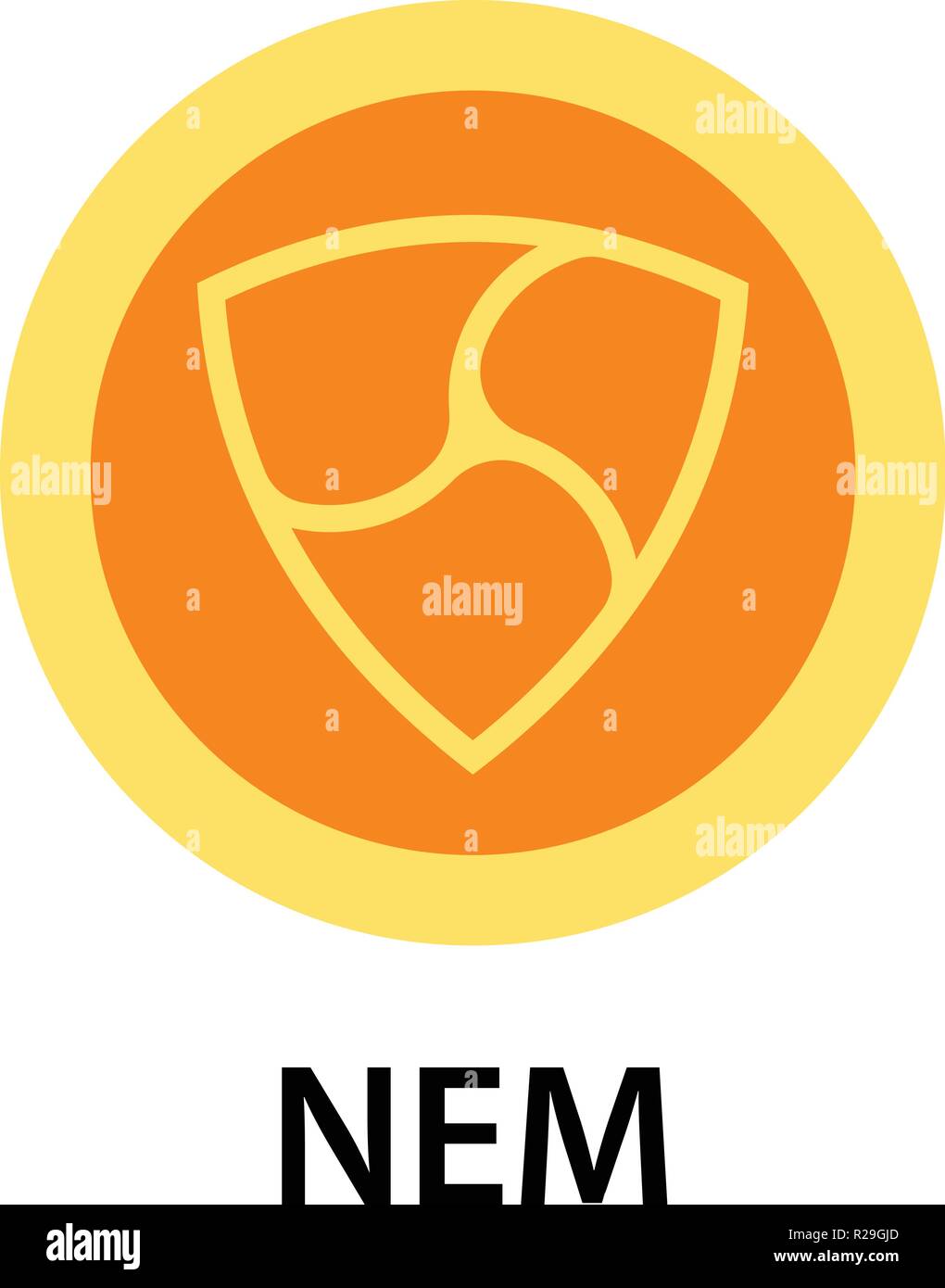 Nem icon. Flat illustration of nem vector icon for web Stock Vector ...