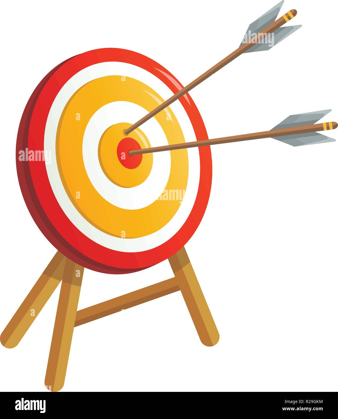 Sport target icon. Cartoon illustration of sport target vector icon for ...