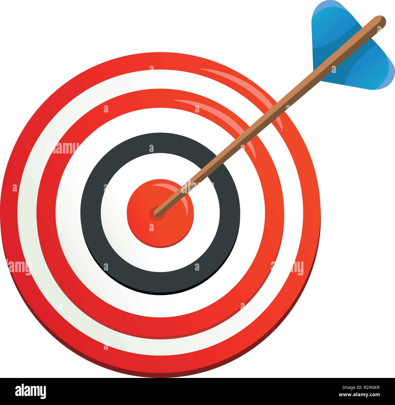 Perfection target icon. Cartoon illustration of perfection target ...