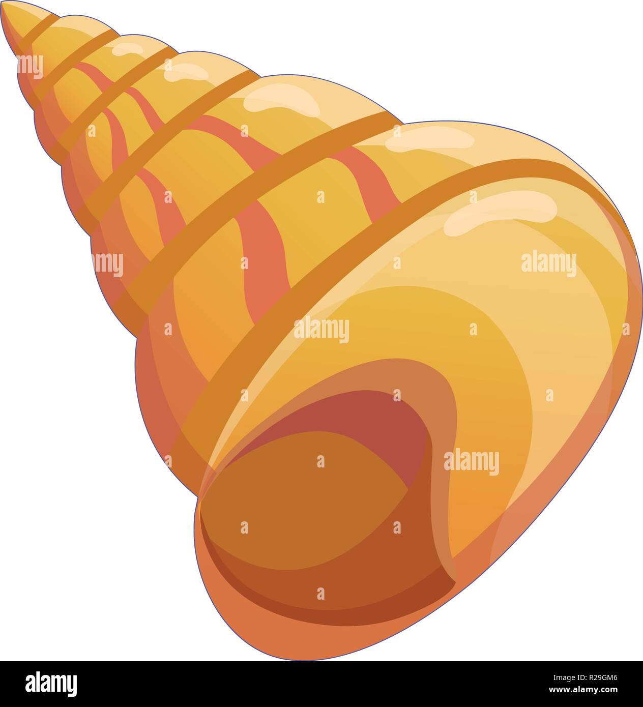 Wild shell icon. Cartoon illustration of wild shell vector icon for web ...