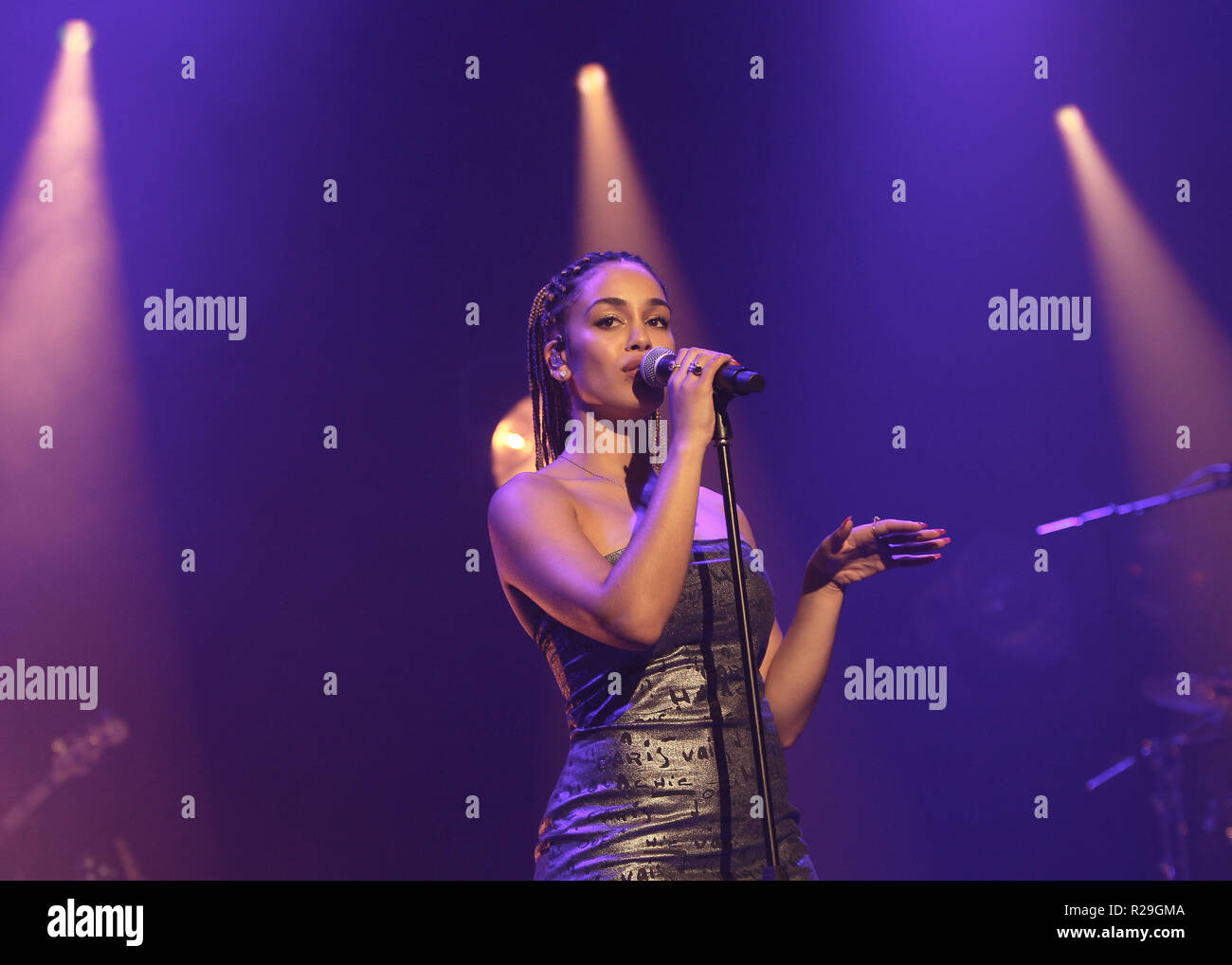 British singer/songwriter Jorja Smith performing on the first of two ...