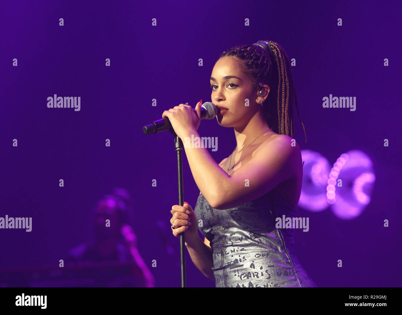 British singer/songwriter Jorja Smith performing on the first of two ...