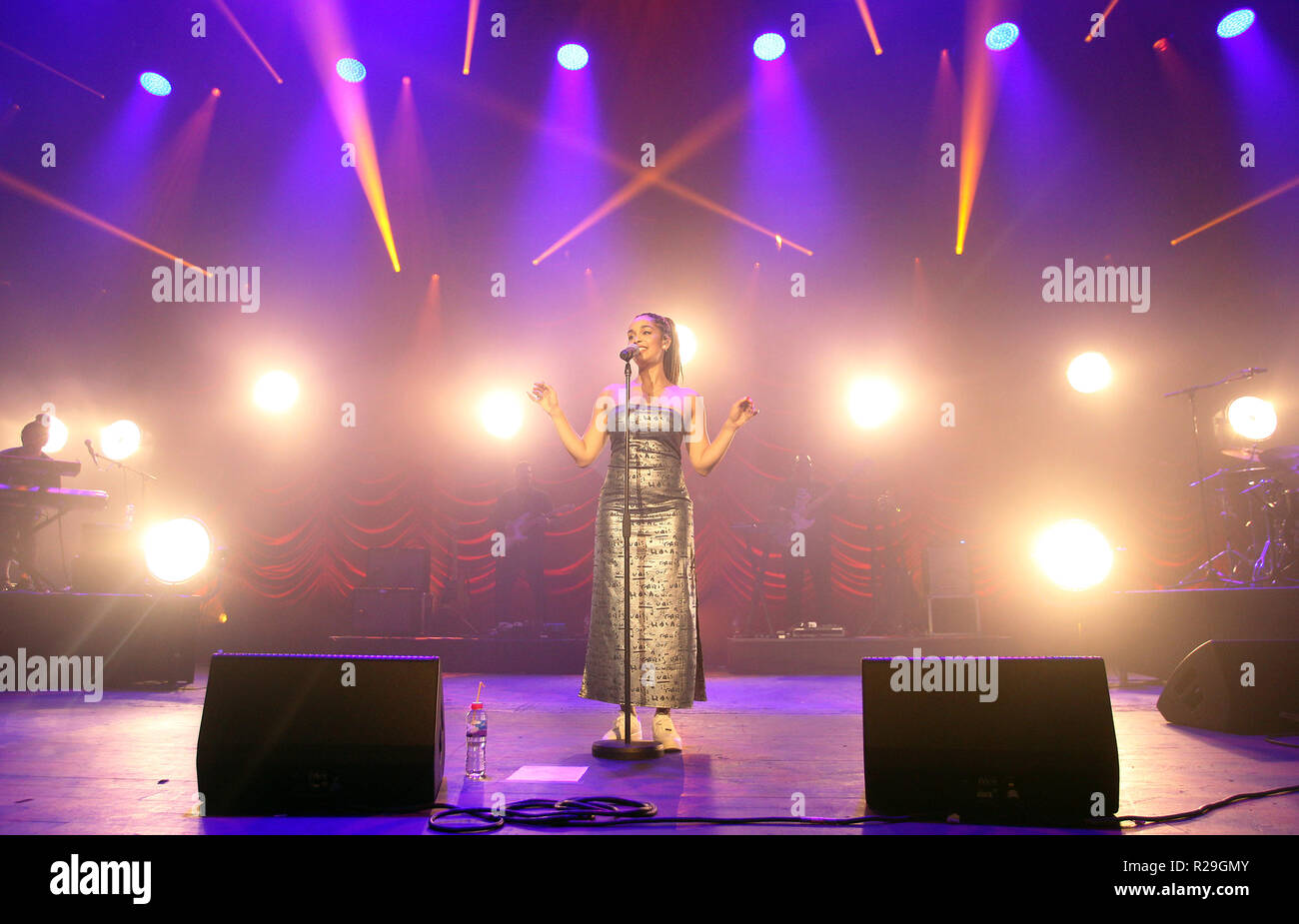 British singer/songwriter Jorja Smith performing on the first of two ...