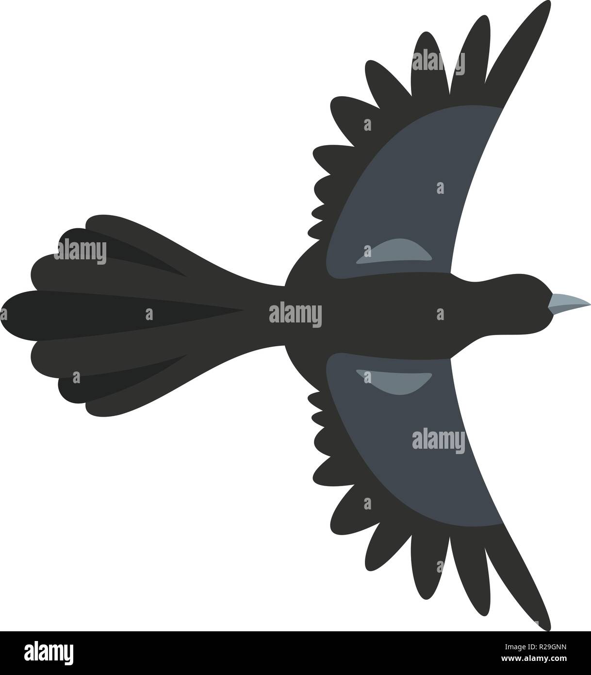 Beautiful magpie icon. Flat illustration of beautiful magpie vector ...