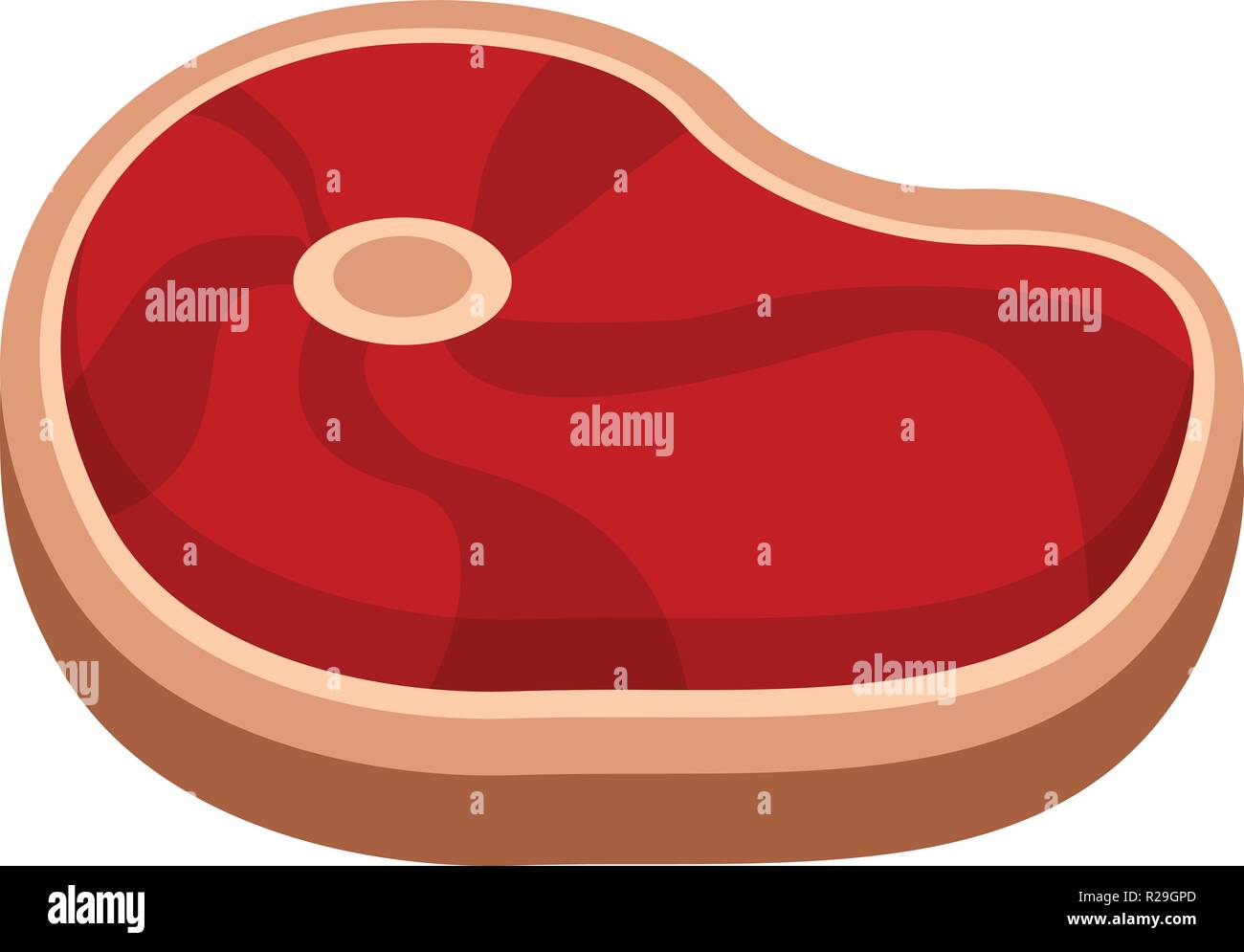 Cow steak icon. Flat illustration of cow steak vector icon for web ...
