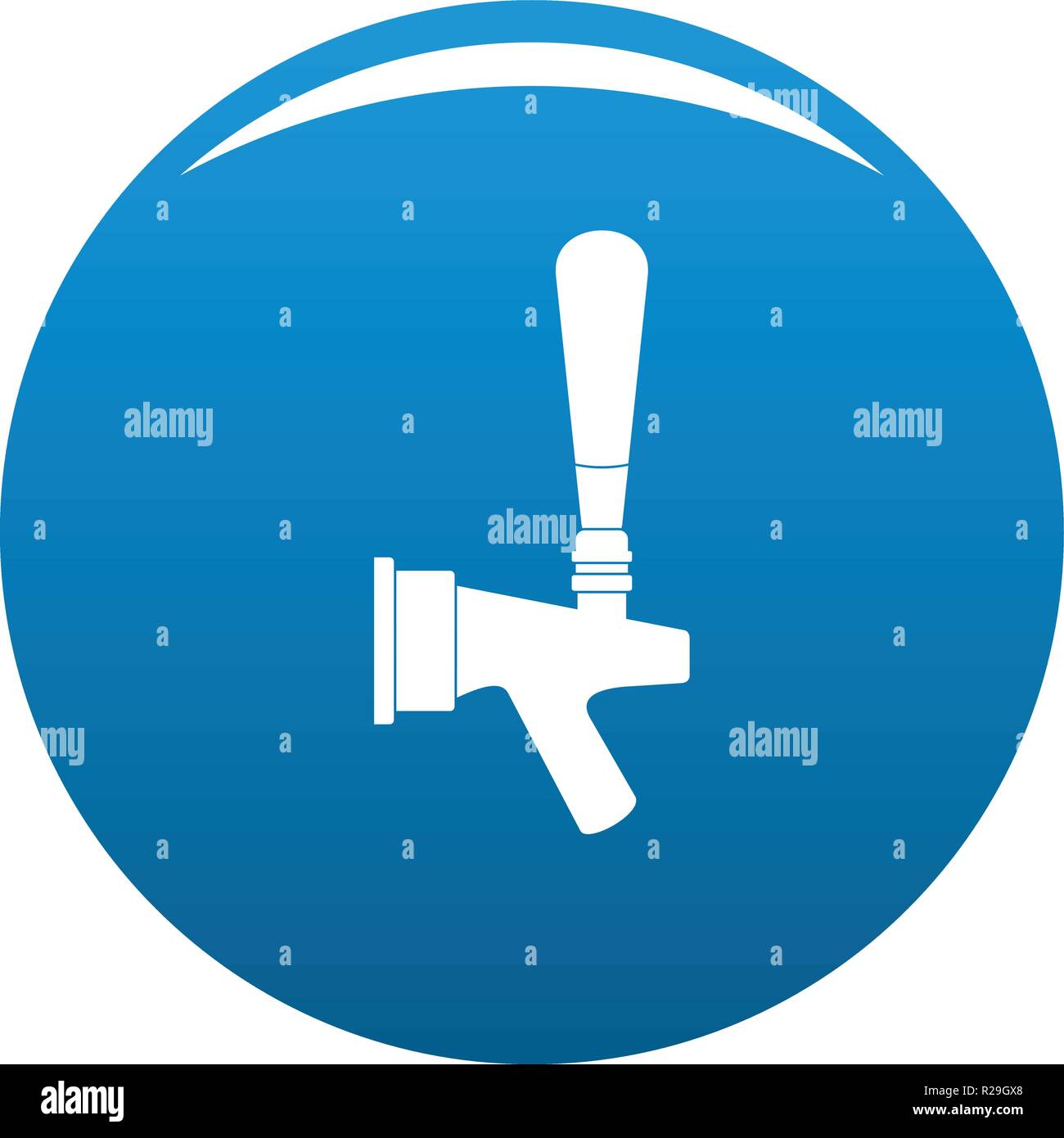 Big tap icon. Simple illustration of big tap vector icon for any design ...