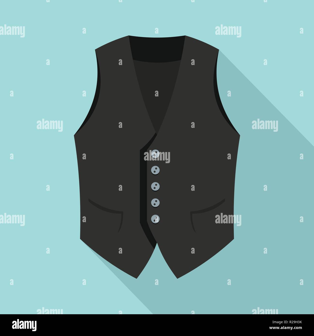 Actor vest icon. Flat illustration of actor vest vector icon for web ...