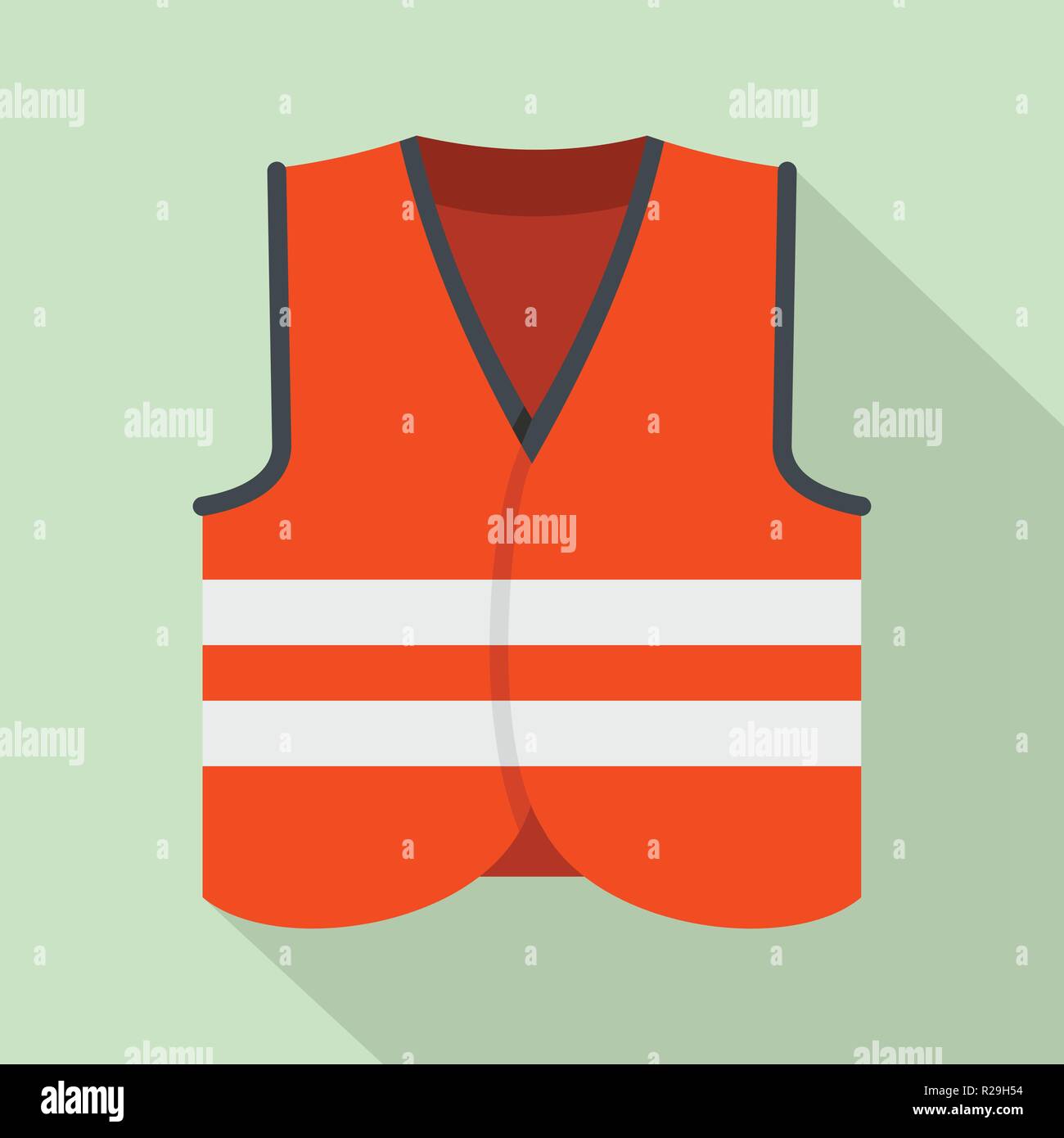 Road vest icon. Flat illustration of road vest vector icon for web ...