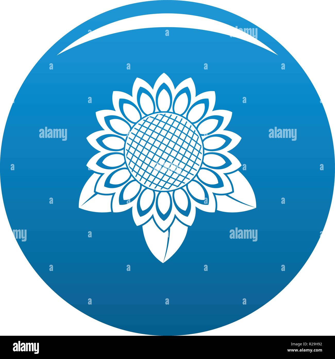 Sunflower leaf icon. Simple illustration of sunflower leaf vector icon ...