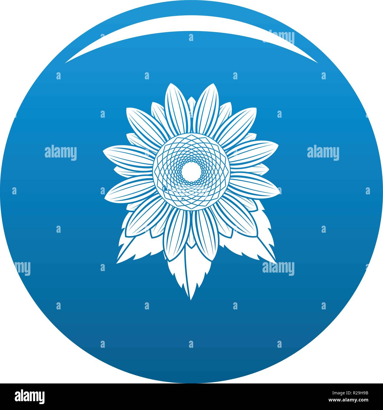 Natural sunflower icon. Simple illustration of natural sunflower vector ...