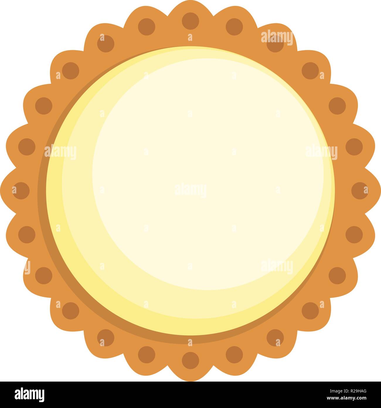 cocoa biscuit icon. Flat illustration of cocoa biscuit vector icon for ...