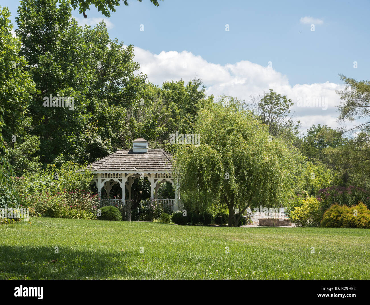 Lexington, Kentucky, United States-July 17,2017: Springhouse Gardens ...