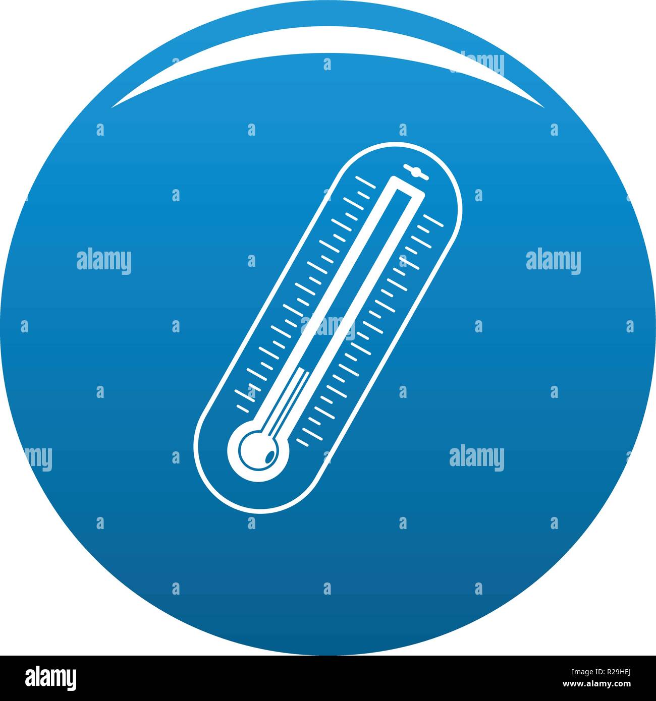 Fever thermometer icon. Simple illustration of fever thermometer vector ...