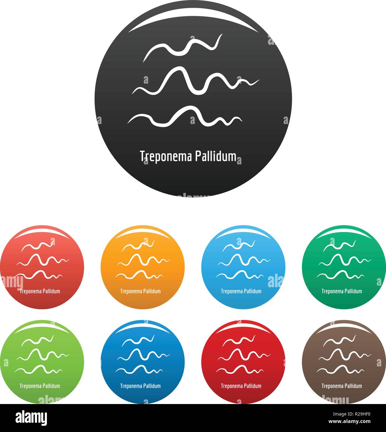 Treponema Pallidum icon. Simple illustration of treponema pallidum ...