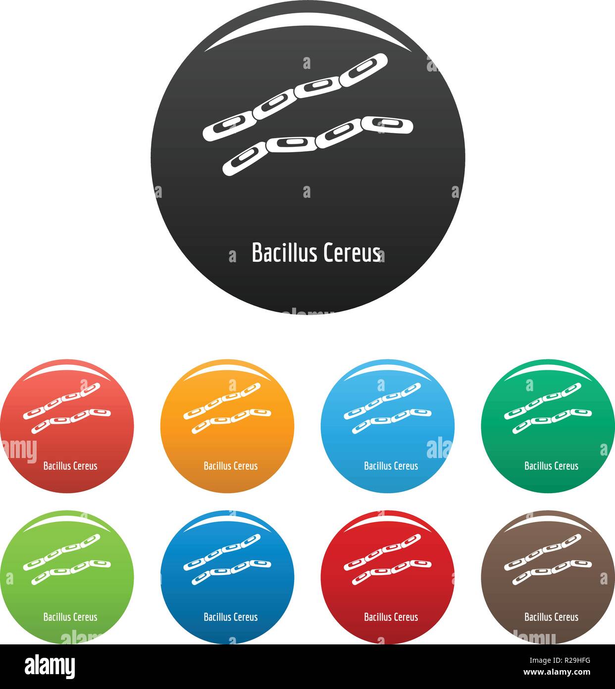 Bacillus cereus icon. Simple illustration of bacillus cereus vector ...