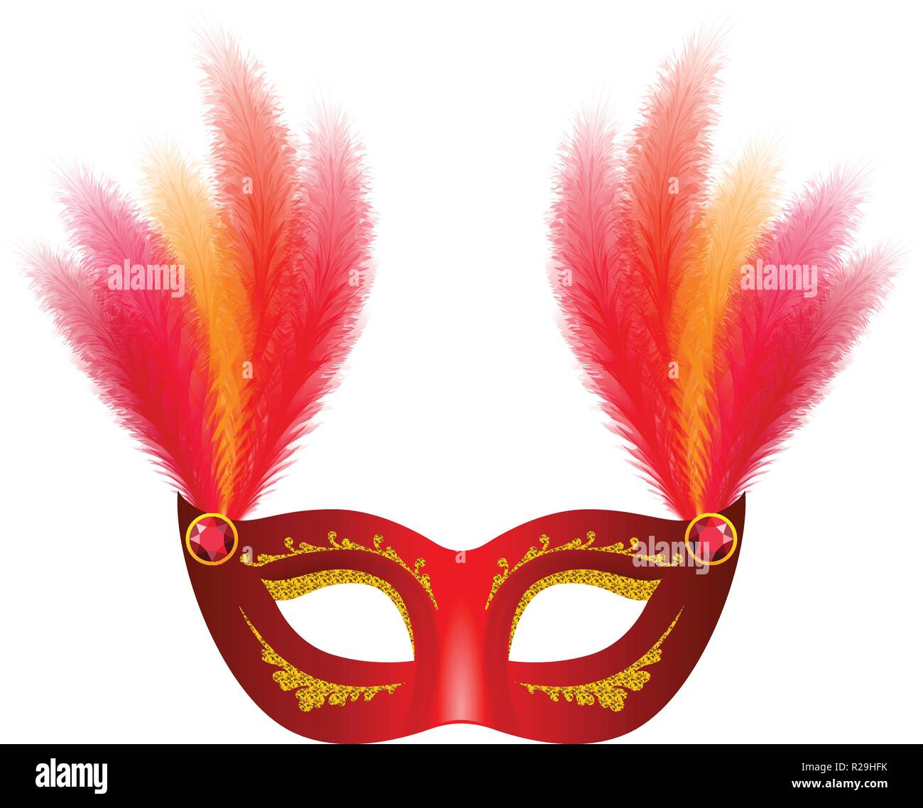 Woman mask icon. Realistic illustration of woman mask vector icon for ...