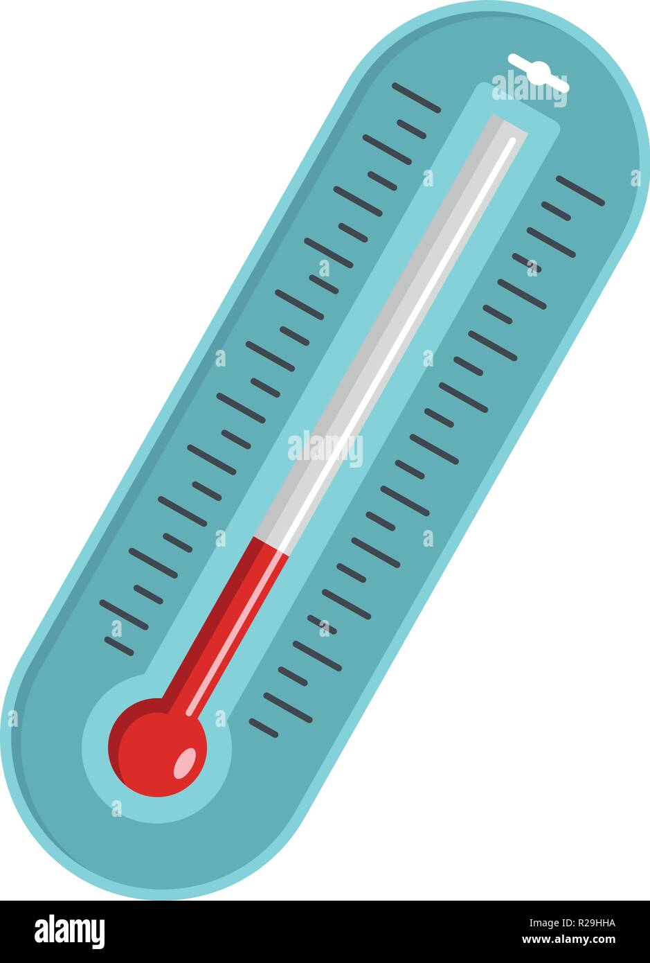 Fever thermometer icon. Flat illustration of fever thermometer vector ...