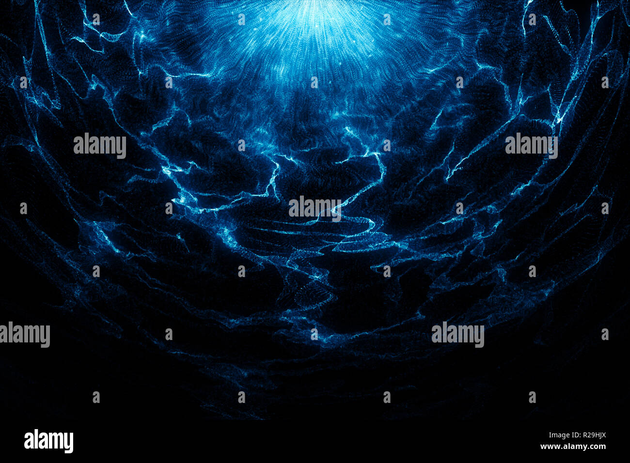Blue flame shape, 3d rendering Stock Photo - Alamy
