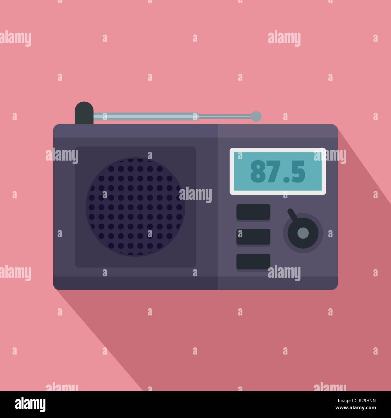 Modern radio icon. Flat illustration of modern radio vector icon for ... Modern radio icon. Flat illustration of modern radio vector icon for ...