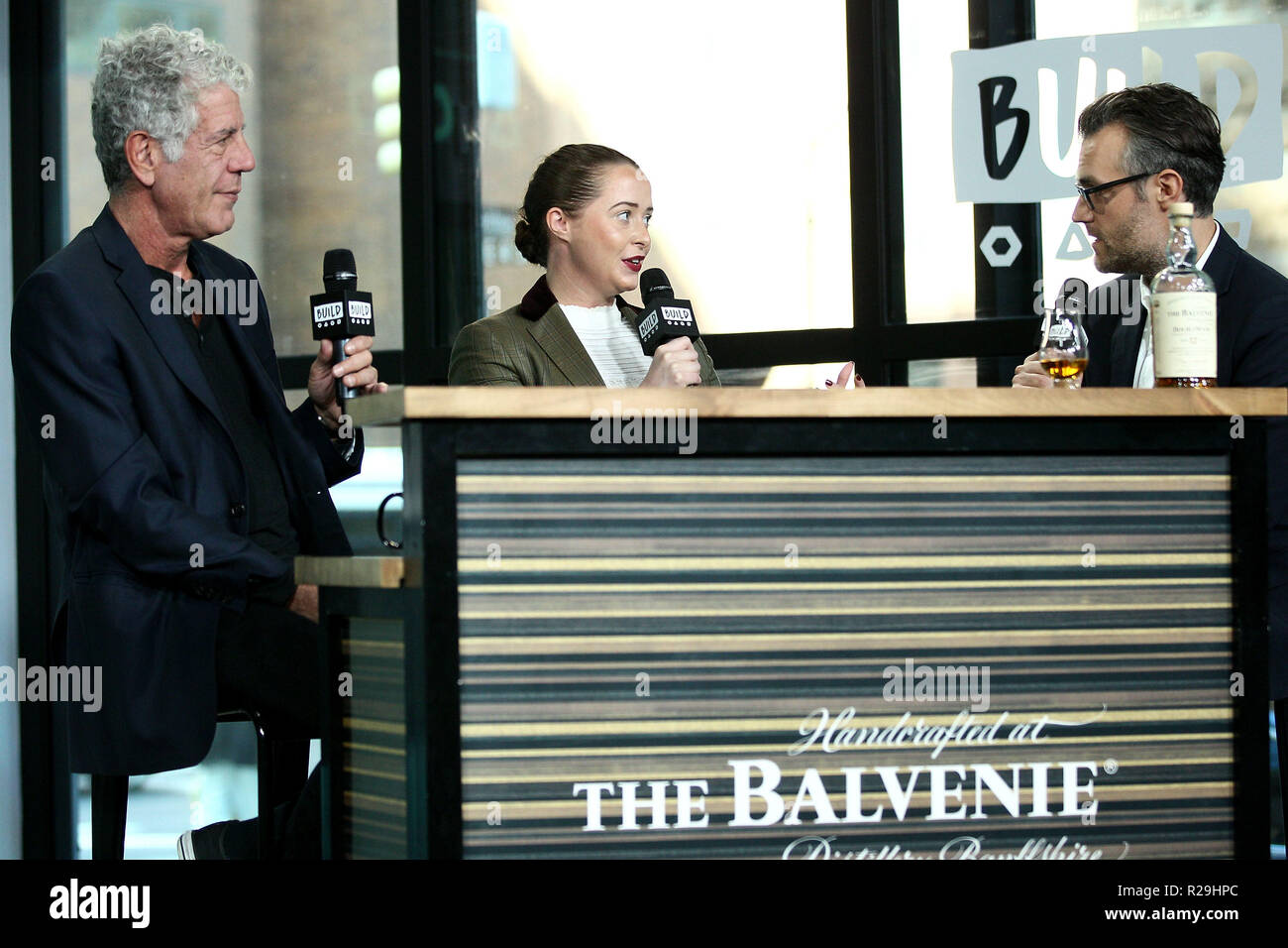 NEW YORK, NY - OCTOBER 30: Build presents Anthony Bourdain and Gemma ...