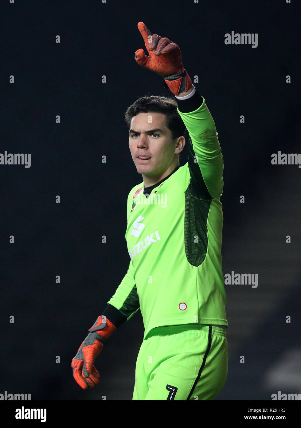 Lee Nicholls, MK Dons Stock Photo - Alamy