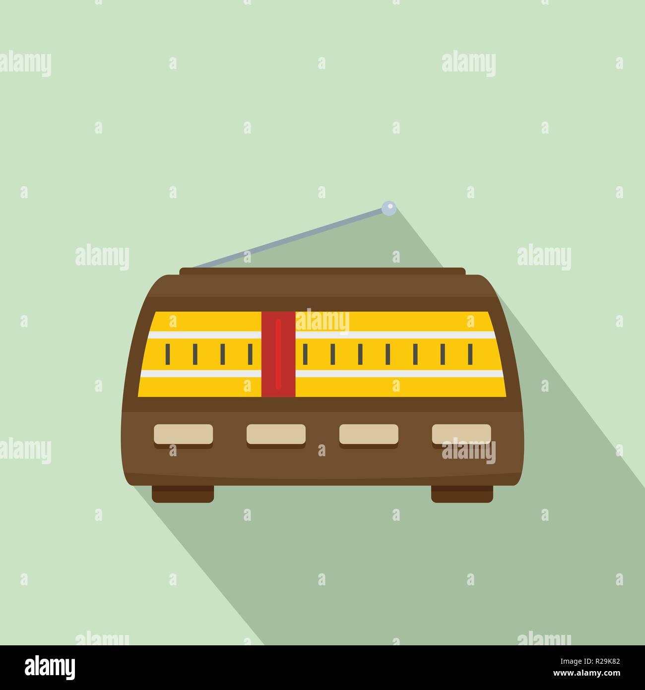 Soviet radio icon. Flat illustration of soviet radio vector icon for ...