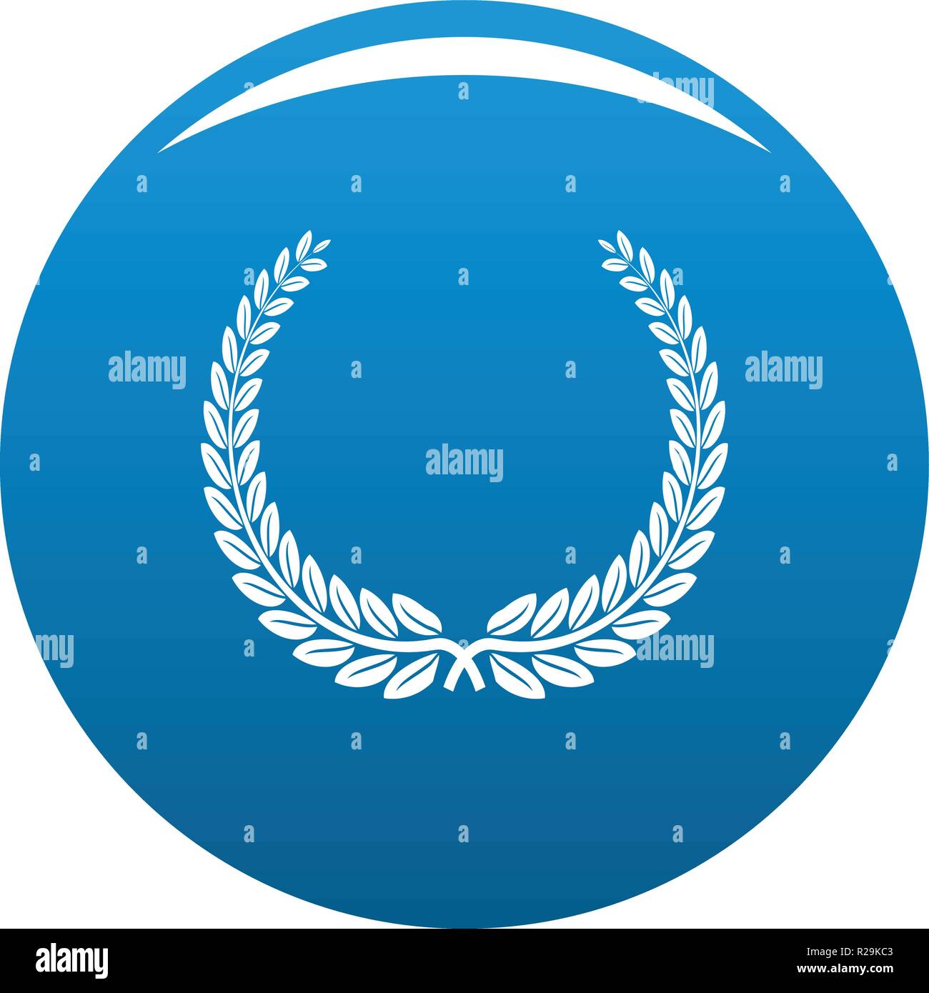 Leader wreath icon. Simple illustration of leader wreath vector icon ...